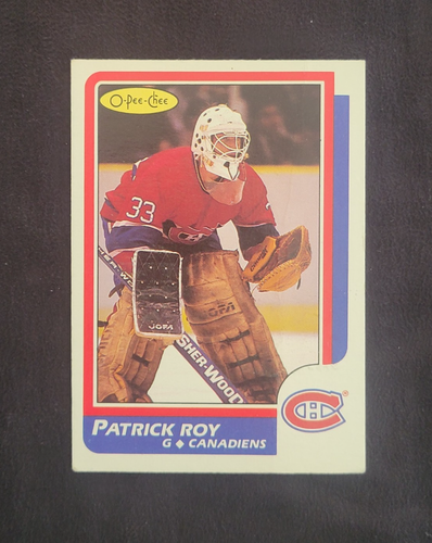 O-PEE-CHEE 1986-87 PATRICK ROY ROOKIE #53 MONTREAL CANADIENS NHL HOCKEY ...
