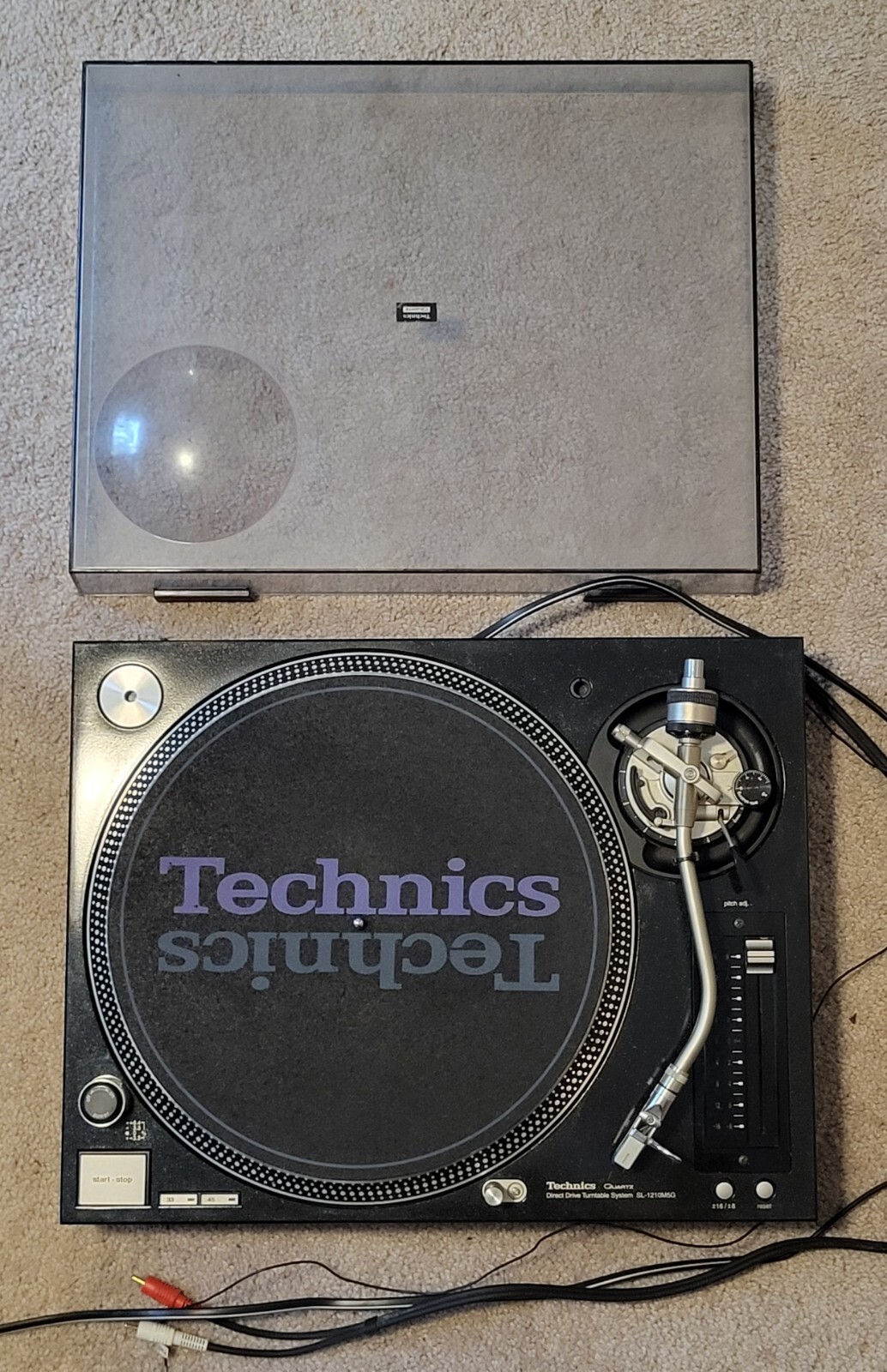 2 TECHNICS SL-1210M5G GRAND MASTER TurntablesBlack (+ 2 Sets SHURE ...