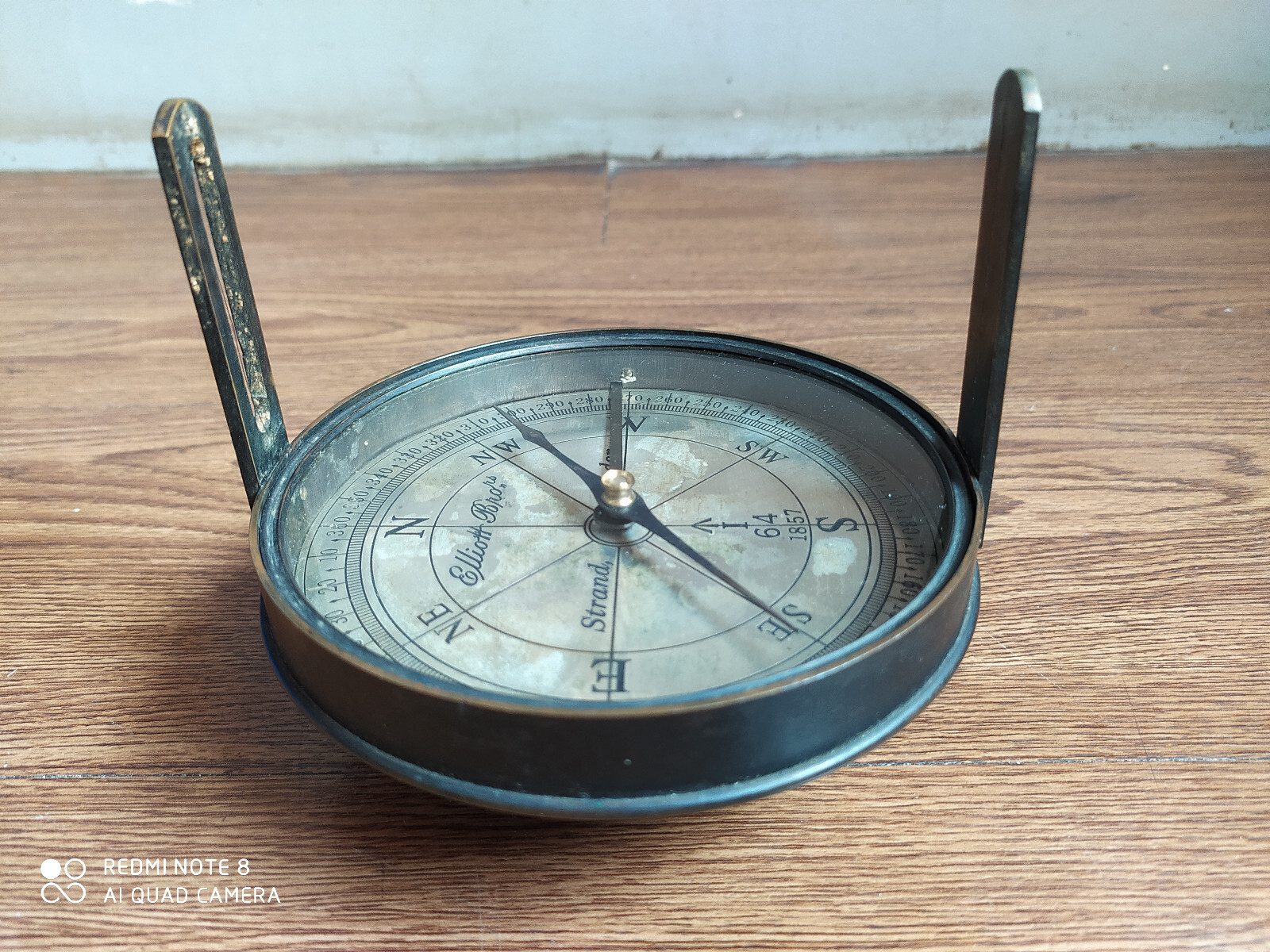 Rare Antique "ELLIOTT BROTHER'S big dial needle compass Strand London ...
