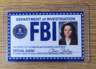 Silence Of The Lambs ID Badge -Agent Clarice Starling (Hannibal ...