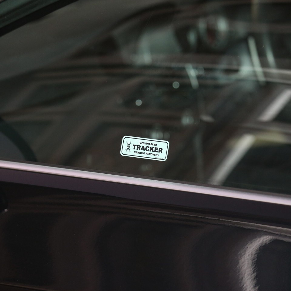 2 x WINDOW WARNING STICKERS INTERNAL GPS TRACKER OBD PORT DISABLED ...