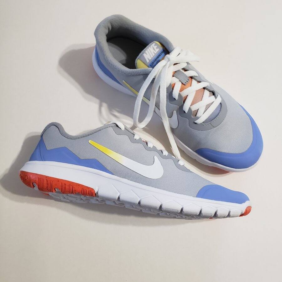 Girl's Sz 6Y Nike Flex Experience 4 (GS) Print Running Shoes | eBay