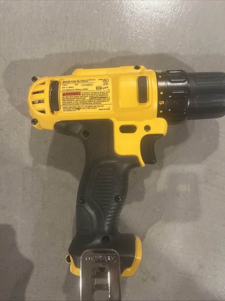 DEWALT DCD710 12V MAX 3/8" Cordless Drill/Driver (Tool Only ...