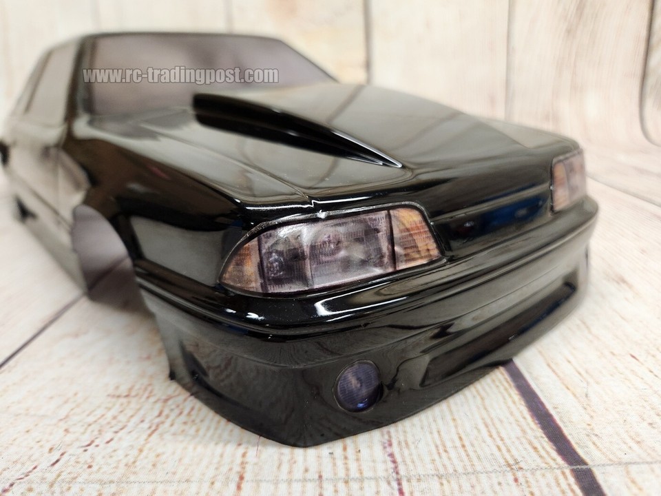 Mustang GT 90 Fox body Custom Painted RC Car Body 1/10 OnRoad HPI/4Tec2 ...