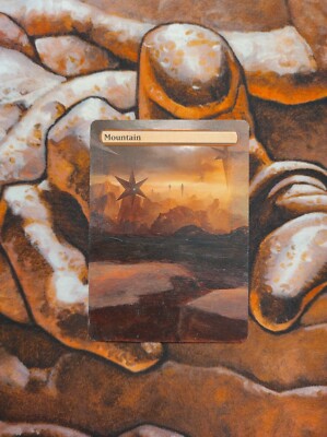 Magic the Gathering Mountain #27 Hand Painted Unique Custom MTG Alter ...