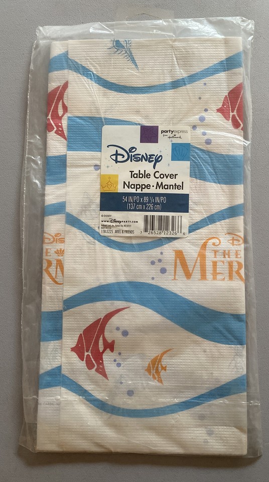 New Disney Table Cover The Little Mermaid Ariel Paper 54 X 89“ | eBay