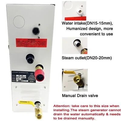 9KW Commercial Self-Draining Steam Generator | Grelly USA