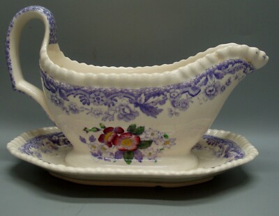 Spode MAYFLOWER Gravy Boat IMPERFECT | eBay