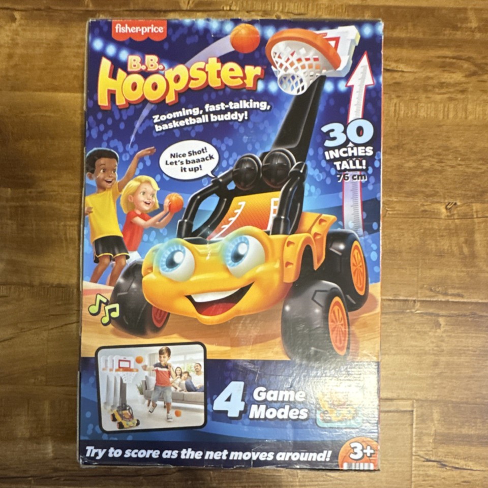 Fisher-Price B.B. Hoopster Basketball Toy 30 Inches Tall 4 Game Modes ...