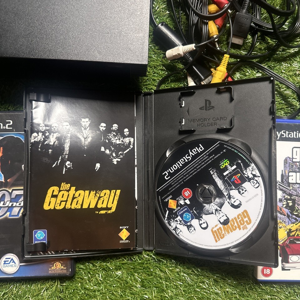 SONY PlayStation 2 PS2 Game Console Bundle Inc 2 Controllers 3 games ...
