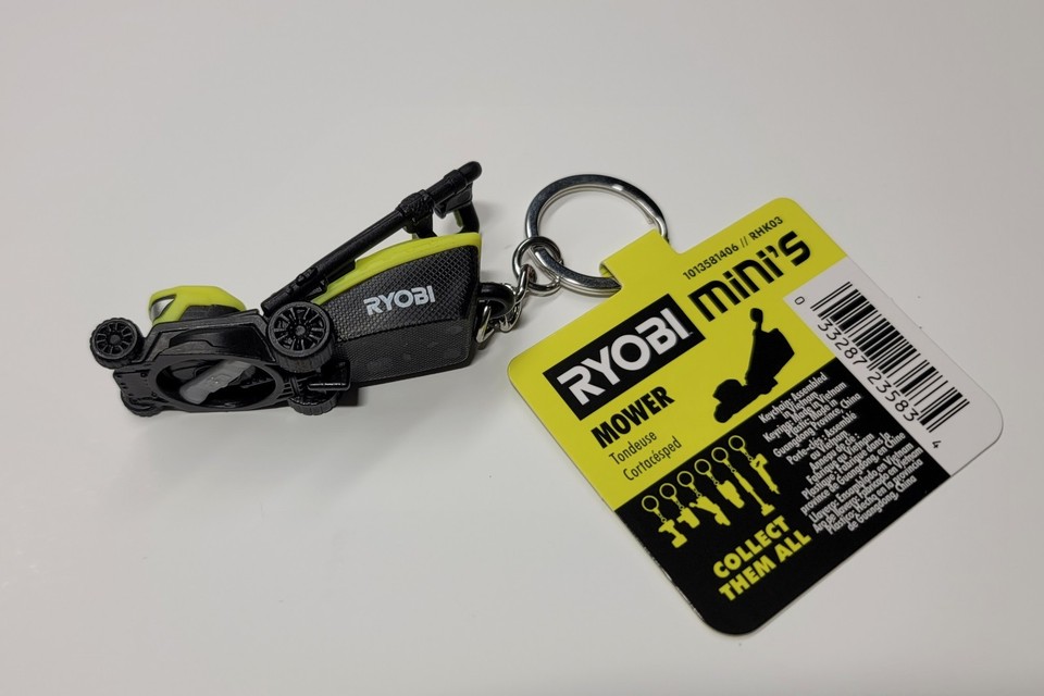 Ryobi Mini Keychain Keyring Lawnmower Plus Mini Home Depot Bucket | eBay