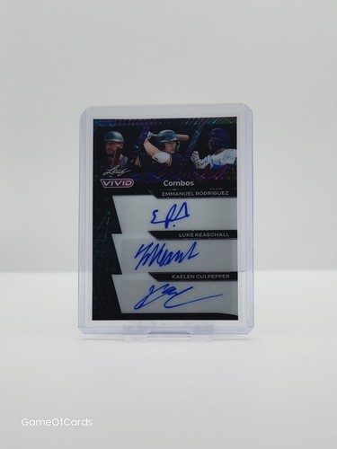 2024 Leaf Vivid EMMANUEL RODRIGUEZ, LUKE KEASCHALL, KAELEN CULPEPPER ...