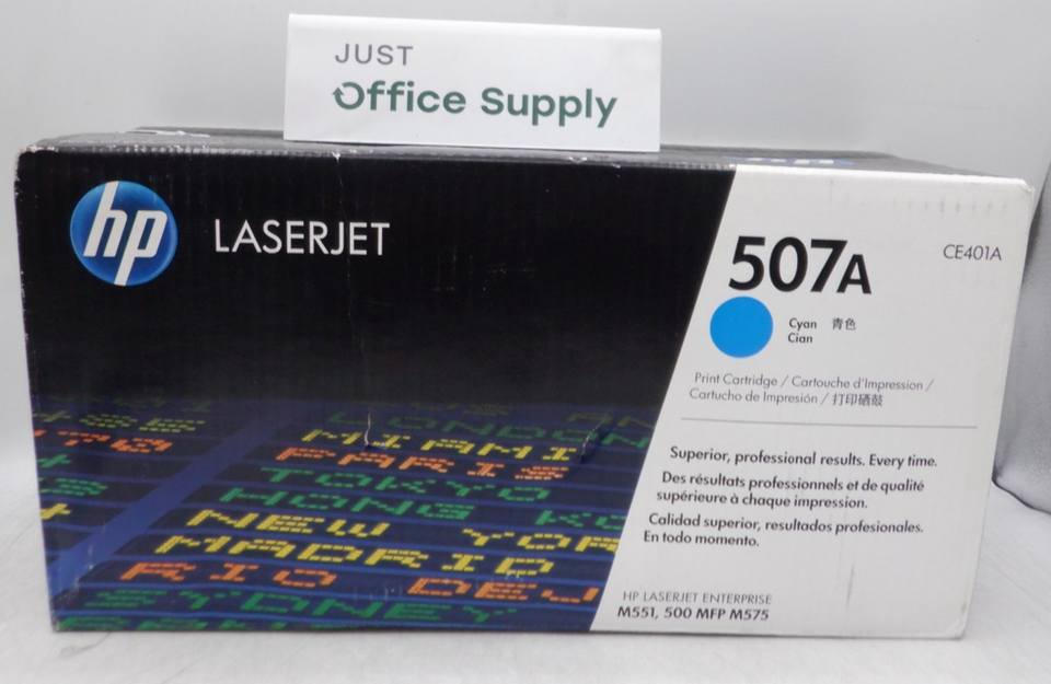 Genuine HP 507A CE401A Cyan Print Toner Cartridge Free Shipping H ...