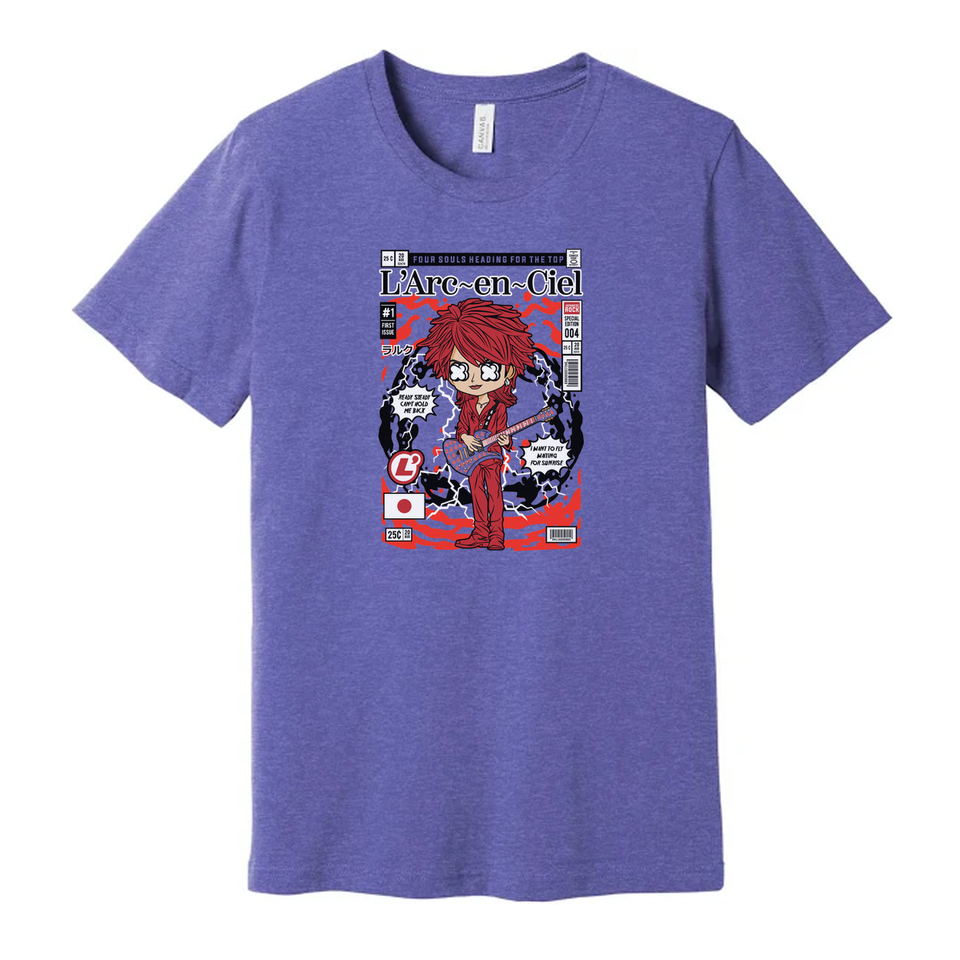 Hyde L Arc En Ciel Unisex Graphic Tee Featuring Manga Style Cover Art ...