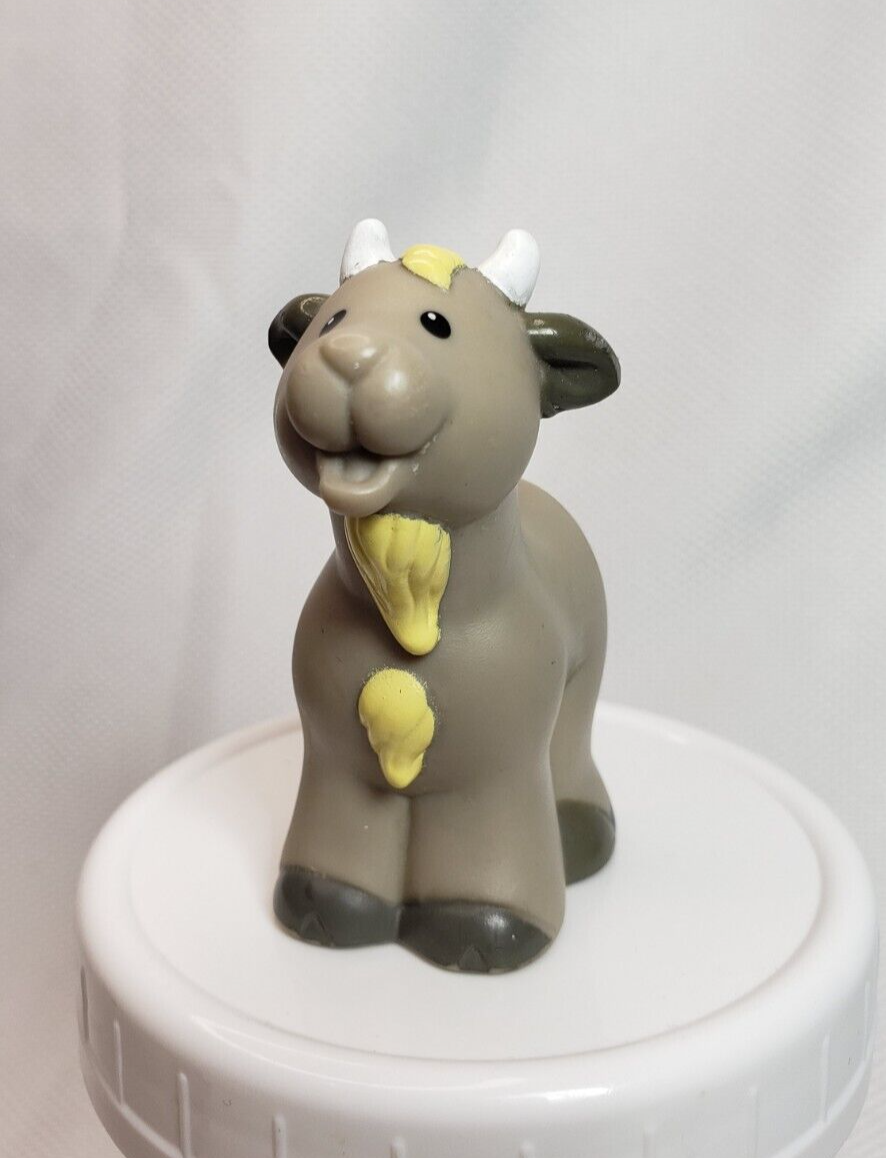 Fisher Price Little People Gray Billy Goat 2007 Figure Ark Zoo Nativity ...