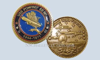 USS Pomfret SS 391 Submarine Coin Navy Sub DBF | eBay