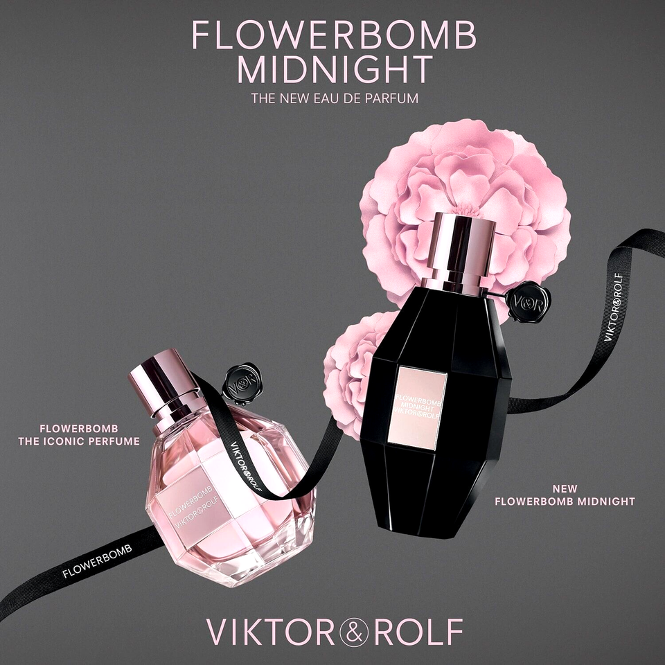 4 VIKTOR & ROLF 2 FLOWERBOMB and 2 FLOWERBOMB MIDNIGHT EDP SAMPLES ...
