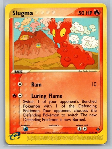 Pokémon TCG Regular Slugma EX Dragon 72/97 | eBay