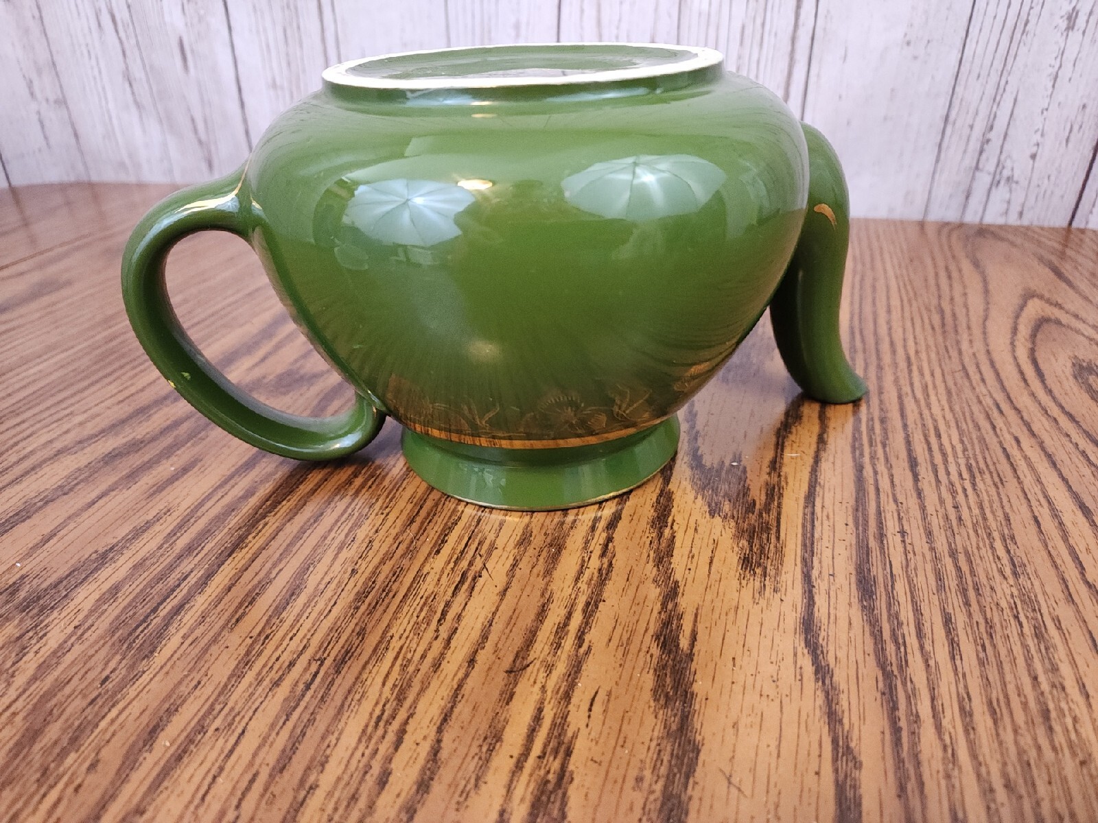 Vintage Hall Teapot Green w/Gold Trim and Lid Wonderful Condition for ...