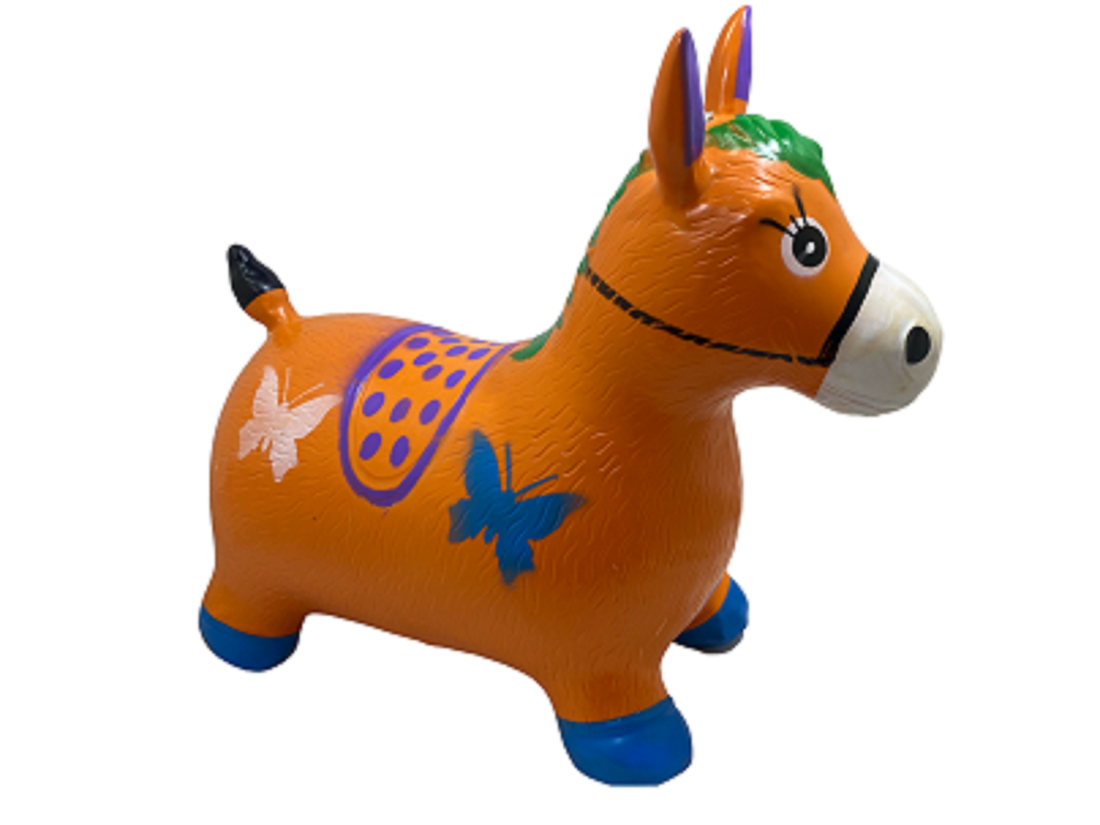 KIDS ANIMAL SPACE HOPPER INFLATABLE HORSE,COW RIDE ON BOUNCY PLAY ...