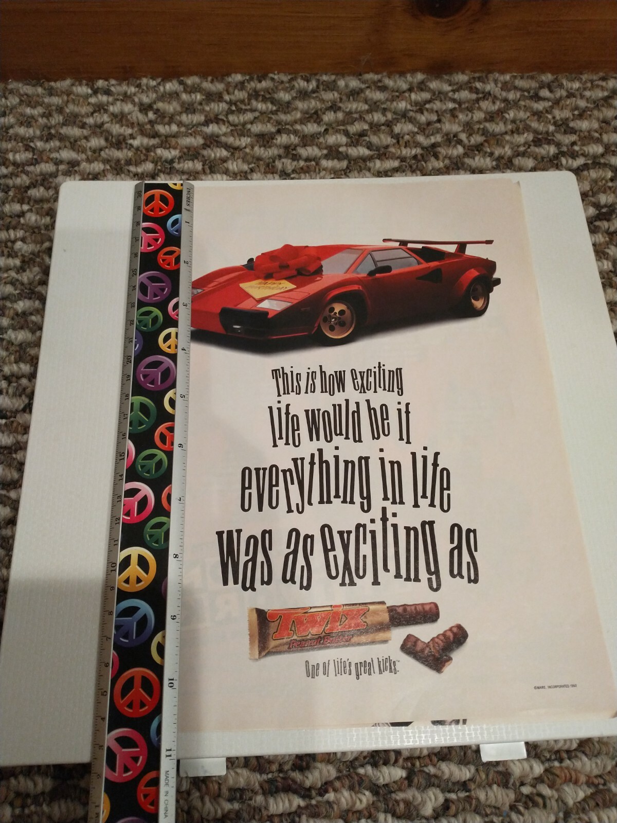Vintage 1992 Red Lamborghini Twix Ad Car | eBay