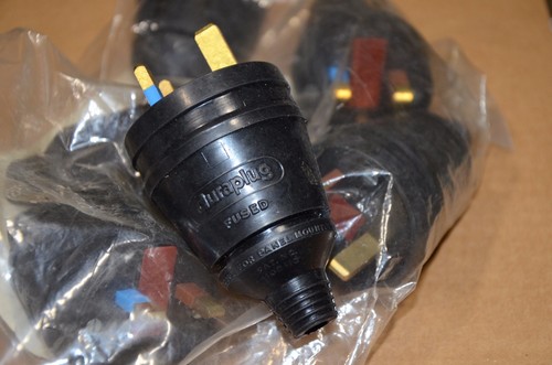 Duraplug BS-5733 BS-1363 BS 5733 250 Volt 13 Amp UK British Black ...