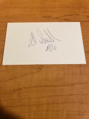 ED SMITH - FOOTBALL - AUTHENTIC AUTOGRAPH SIGNED INDEX CARD - A6924 | eBay