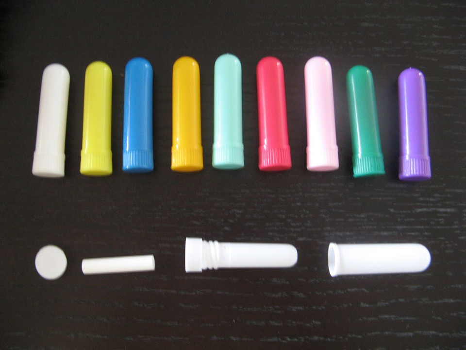 15sets blank nasal inhaler 4part white purple blue green yellow red ...