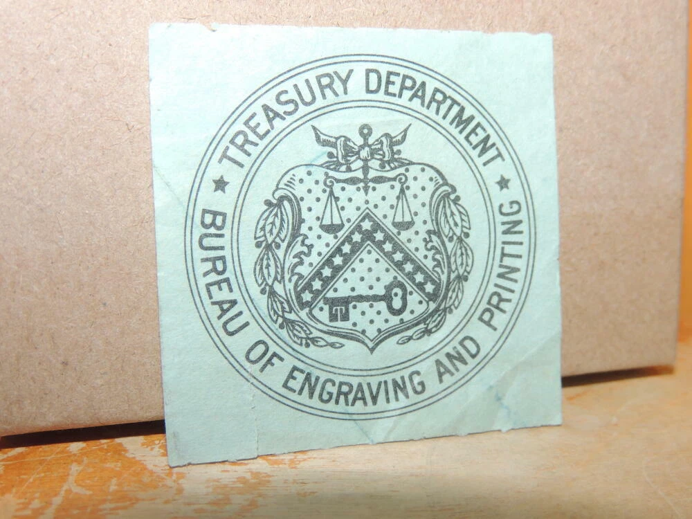 Department Of Treasury Seal Green
