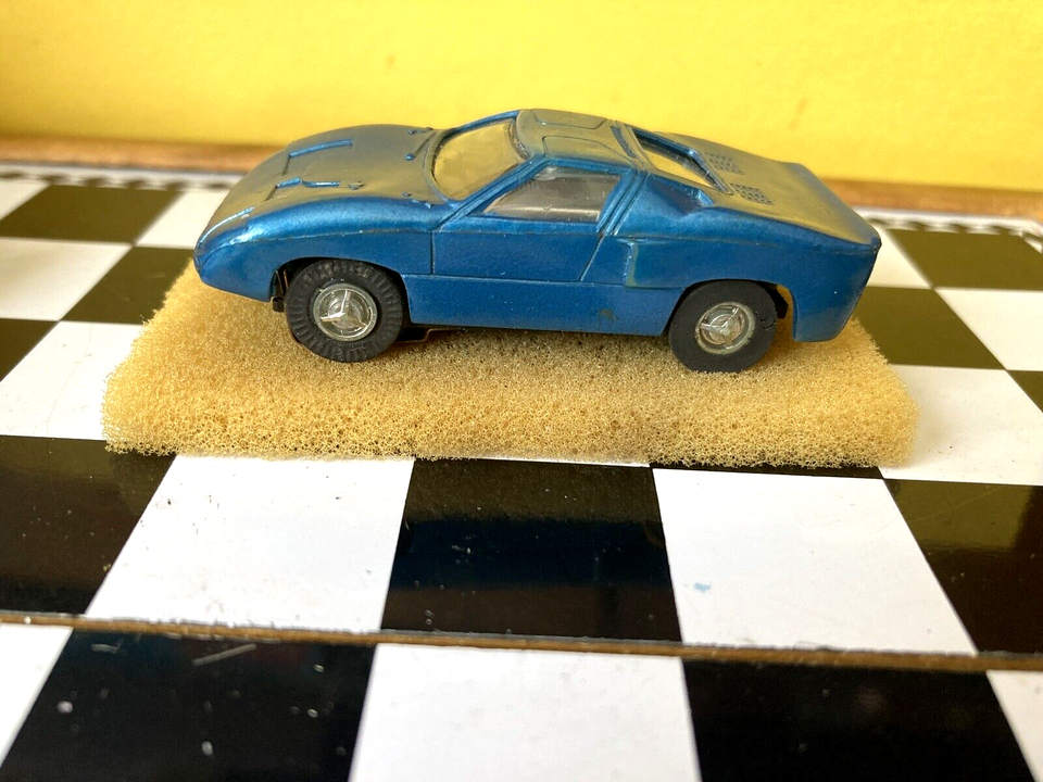 Rare Eldon HO Slot Car; ELDON Blue Ford GT 40 HO Scale Slot Car! Runs ...