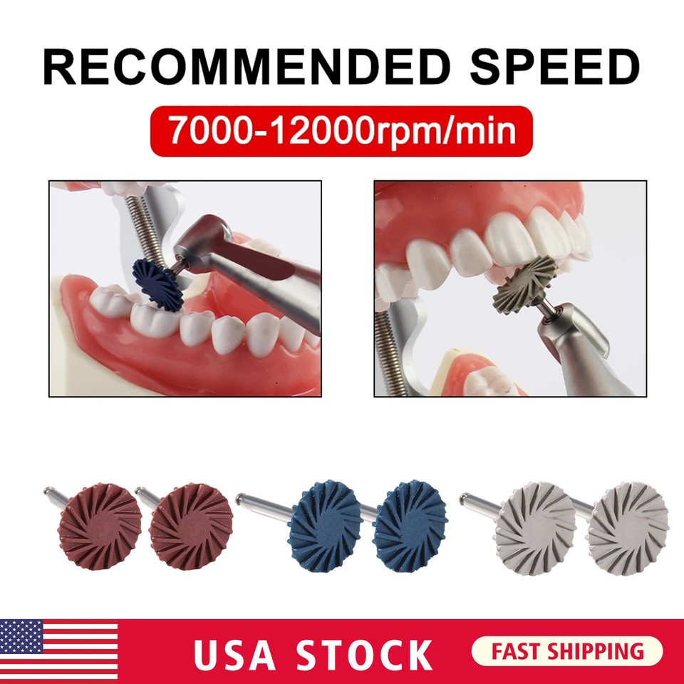 6Pcs Dental Polish Kit Composite Resin Polishing Disc Spiral Polish ...