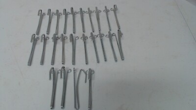 3" Slip-on Drapery Pins Hooks for Traverse Rod 24 CT. no drop | eBay