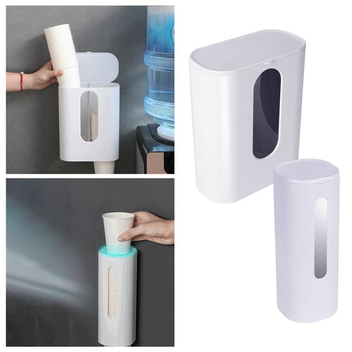 Wall Mount Cup Dispenser Dispenser Drinkware Rack Space Saving Tumbler ...