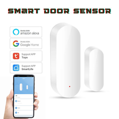 Tuya WIFI Door Sensor Wireless window Magnetic Security Alarm for Alexa ...
