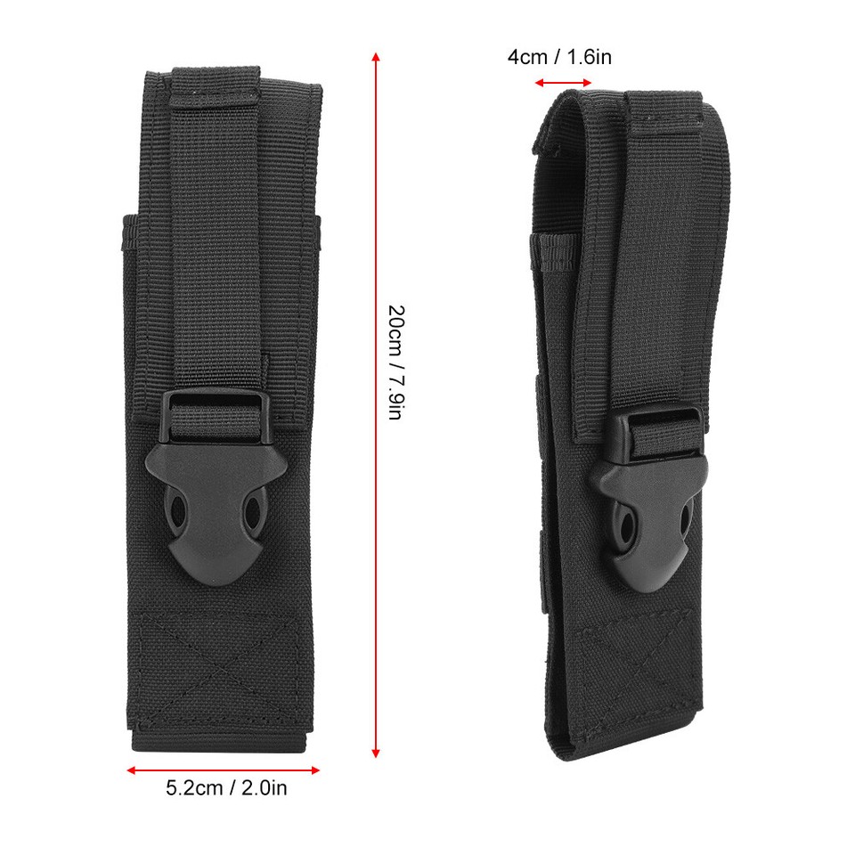 Tactical Flashlight Pouch Holster Case Belt Pouch Molle Pouch Mini ...