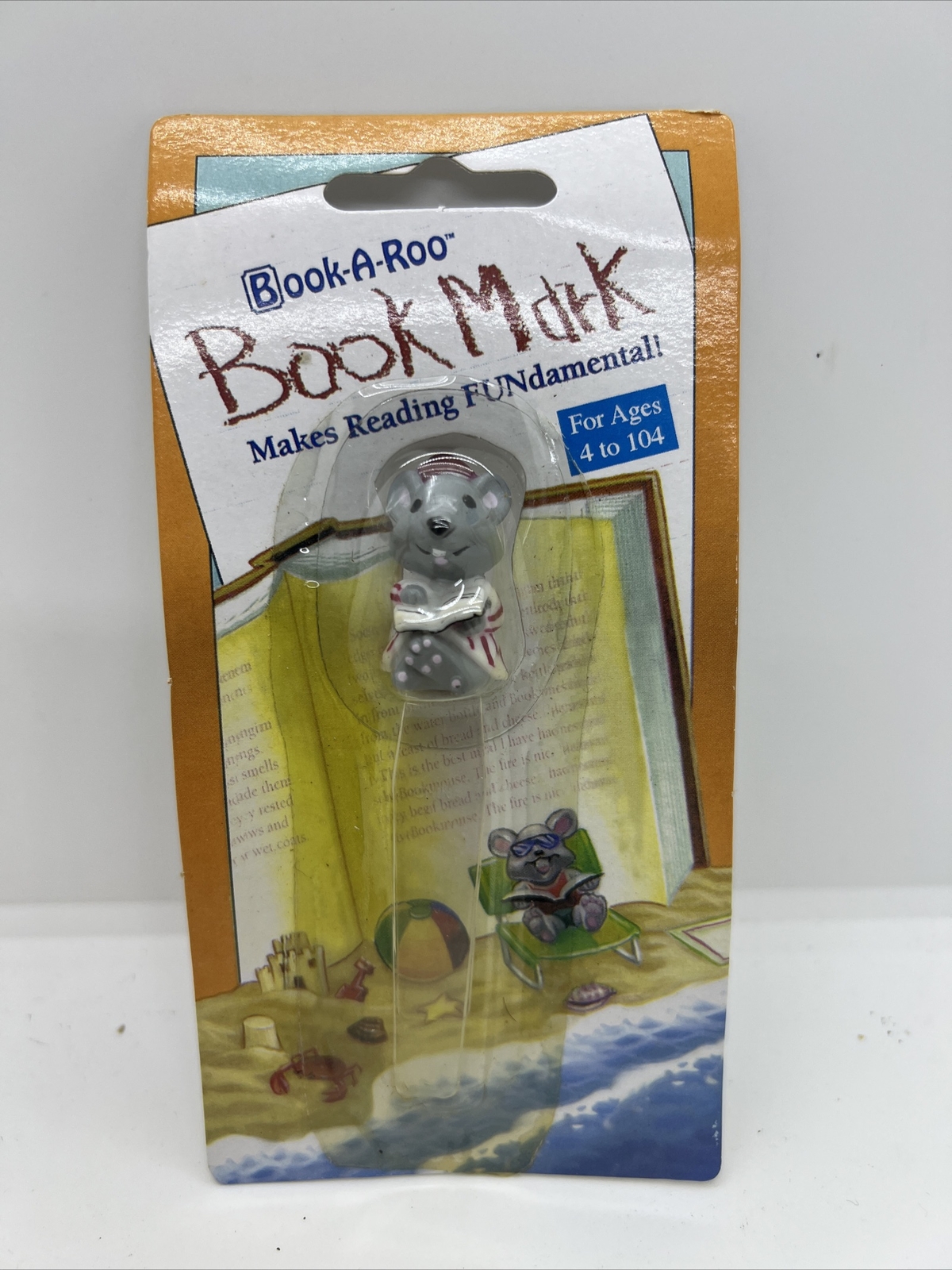Vintage Book A Roo Mouse Reading Book Mark Bookmark Collectible Book-A ...