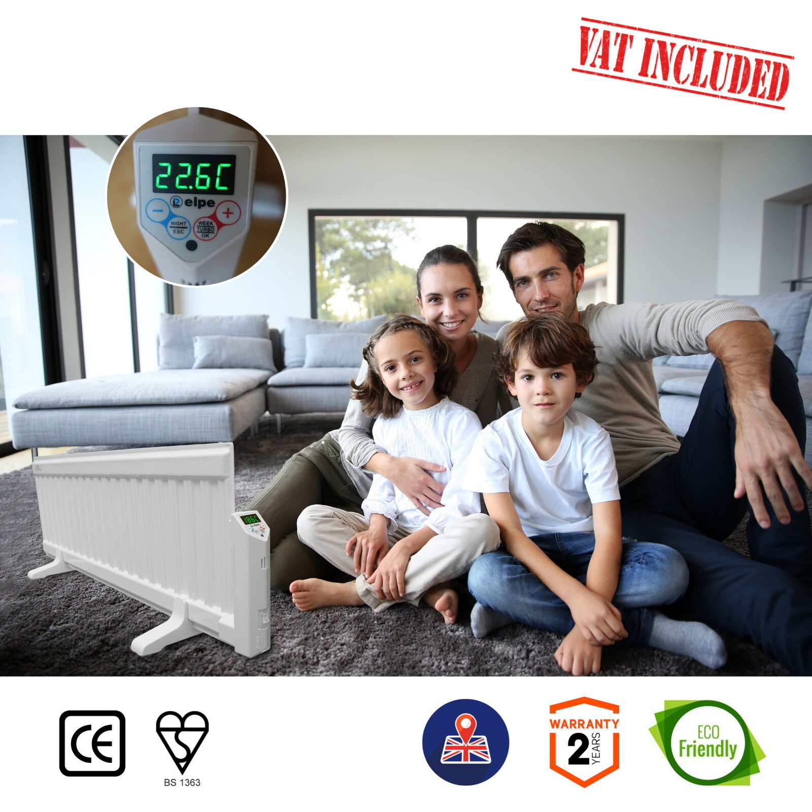 Oil Filled Electric Radiator, Wall Mounted / Portable Panel Heater 700W ...