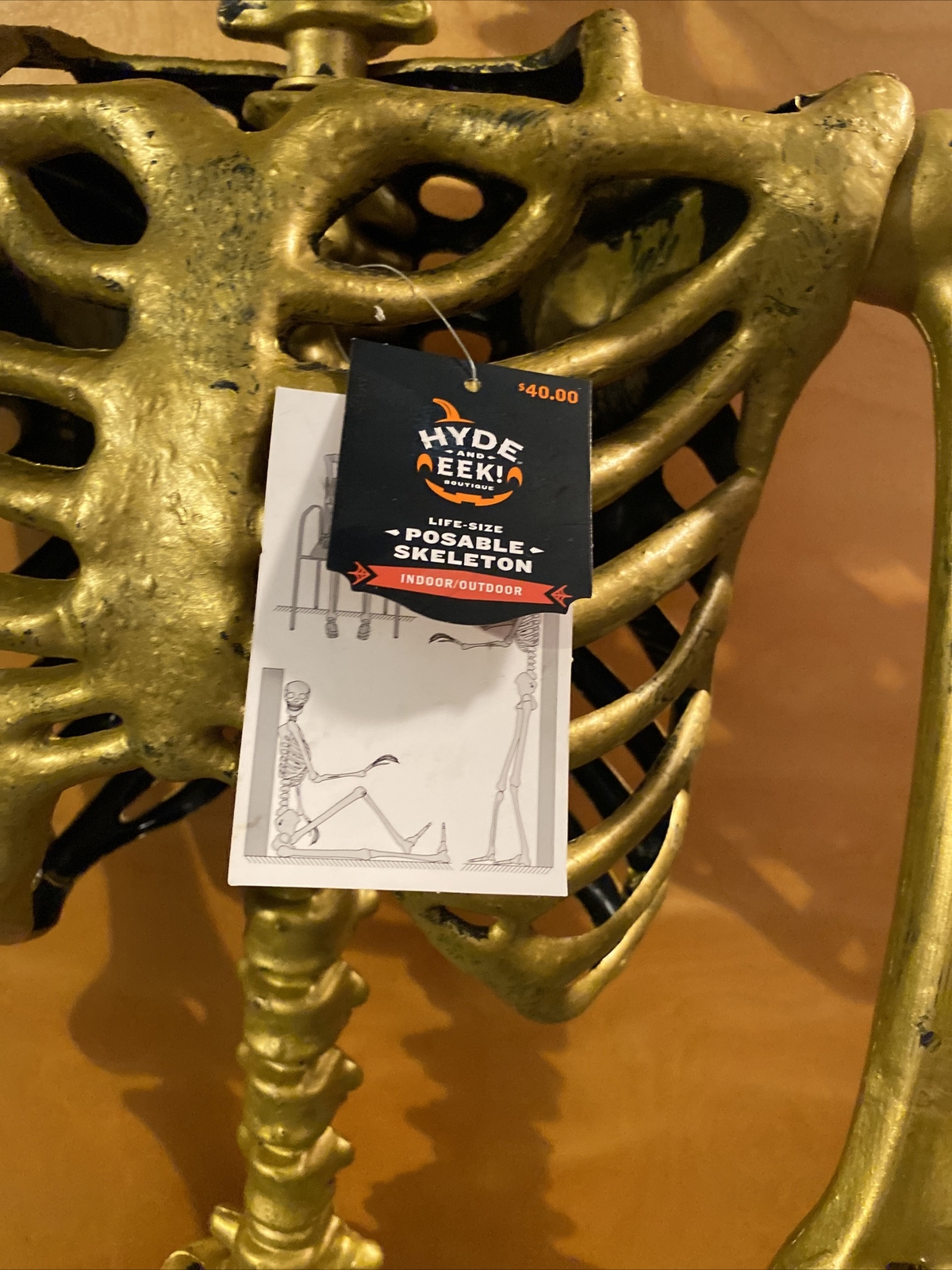 Hyde And EEK! 60" Posable GOLD Skeleton - Target Halloween | eBay