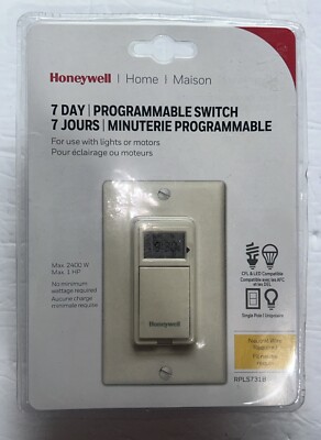 Honeywell 7 day programmable Switch RPLS731B in Factory Sealed ...