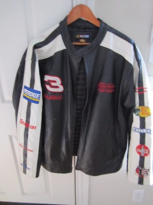DALE EARNHARDT #3 LEATHER RACING JACKET WITH MANY PATCHES - SIZE XL | eBay