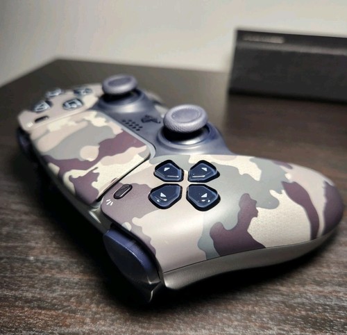Sony PlayStation 5 PS5 Dual Sense Wireless Controller - Gray Camouflage ...