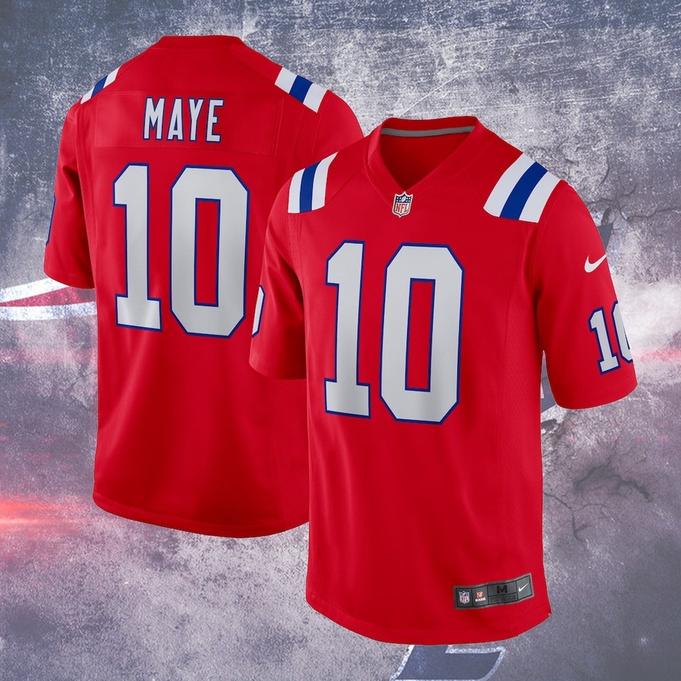 HOT! Drake #10 Maye New England P Name & Number Player Stiched Gift Fan ...