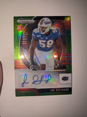Jonathan Greenard Auto Lot 2020 Prizm Draft Picks Green Prism 106/125 ...