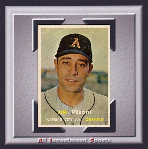 1957 Topps JIM PISONI #402 NM **fabulous baseball card** M100D | eBay