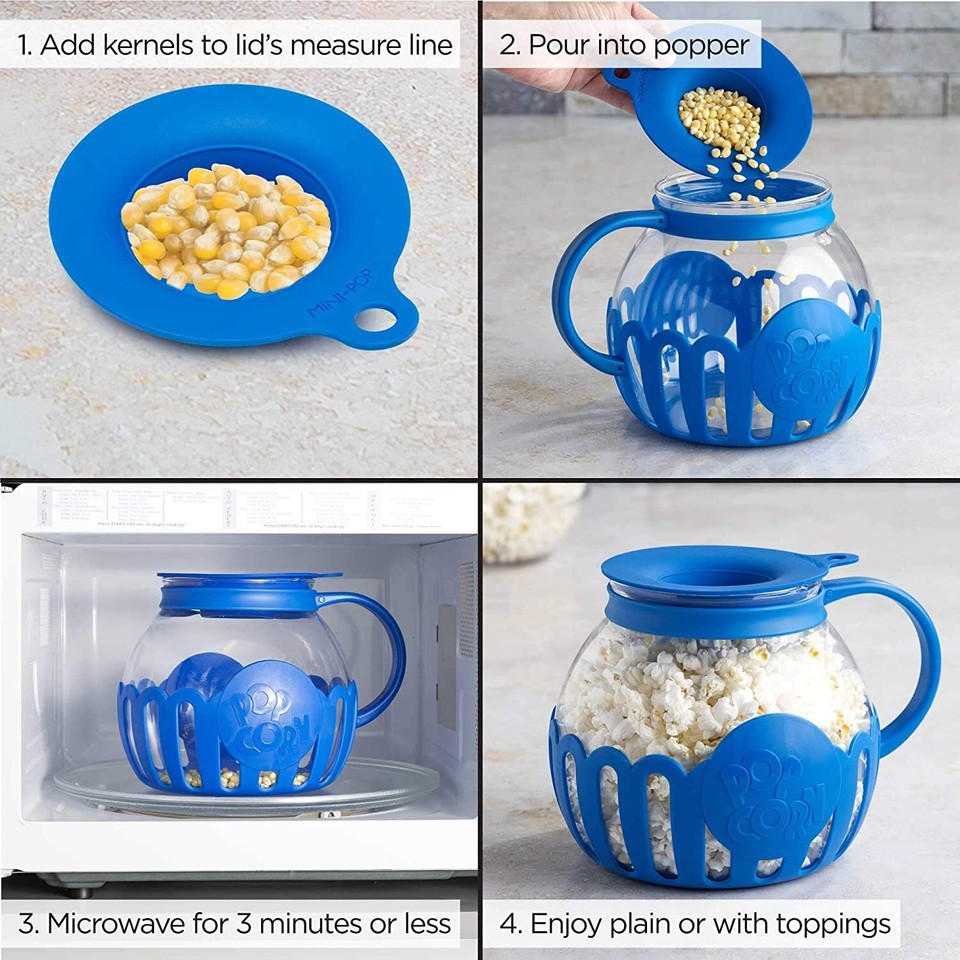 Ecolution Patented Microwave Micro-Pop Popcorn Popper Borosilicate ...