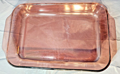 Vintage Pyrex Baking Dish Pan 13x9x2 Cranberry Purple 3QT No 233R | eBay