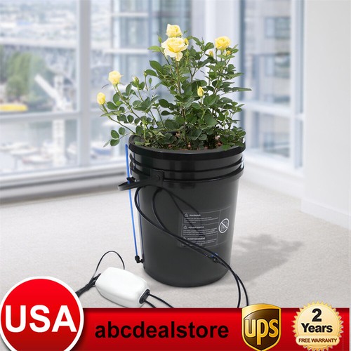 Deep Water Culture DWC Hydroponic Grow System Kit,5 Gallon Round Bucket ...