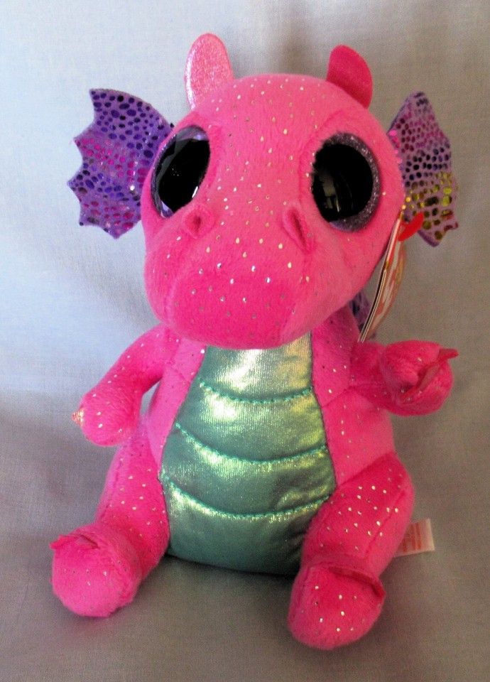 SPITFIRE the Pink Dragon - Ty 6" Beanie Boos NEW with Mint Tags | eBay