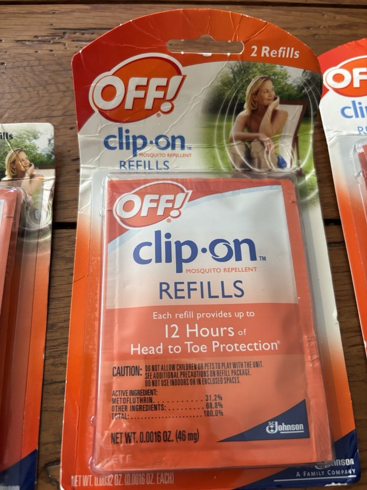 OFF Clip On Mosquito Repellent Refills 1 Pack Contains 2 Refills 11 ...
