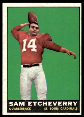 1961 Topps Sam Etcheverry / RC St. Louis Cardinals #115 | eBay